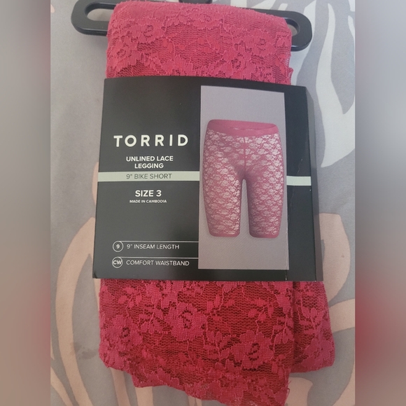 torrid | Shorts | 9 Inch Signature Waist Lace Bike Short From Torrid ...